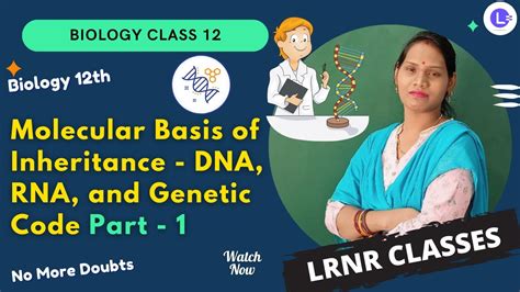 Biology Class 12 Molecular Basis Of Inheritance Dna Rna And Genetic Code Neet Lrnr