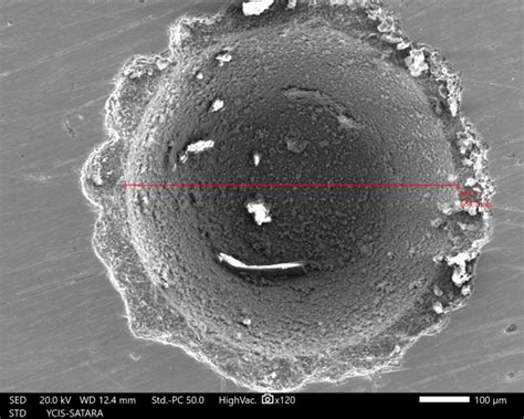 Sem Analysis Of Machined Hole Under Trial 7 Download Scientific Diagram