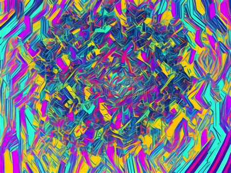 Abstract Coloured Pattern Bold Geometric Figure With Intricate Pattern Coloured Lines Banner