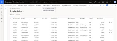 allow edits to internal data on general ledger vouchers finance