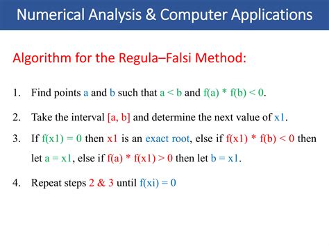 Naca Regula Falsi Method Ppt