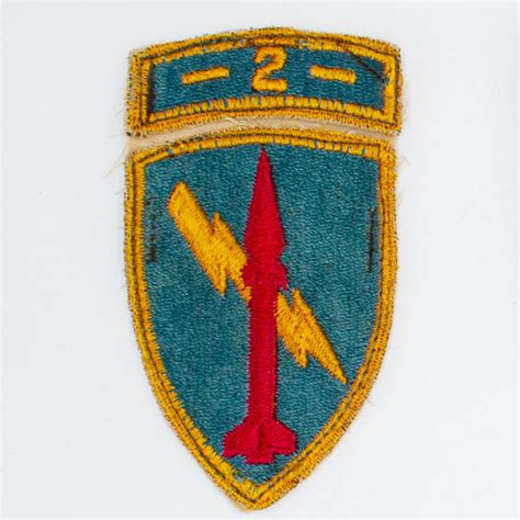 50s Vintage 2nd Missile Defense Command Patch And Tab Omega Militaria