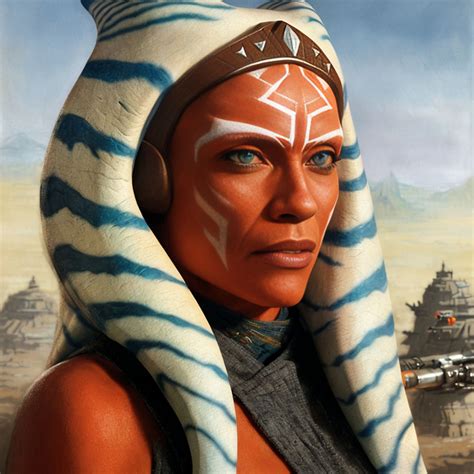 Ahsoka Tano Portrait Ai Drawing By Tastefulai On Deviantart