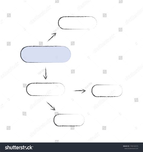 Graphic Diagram Organizational Chart Hand Drawn Stock Vector Royalty Free