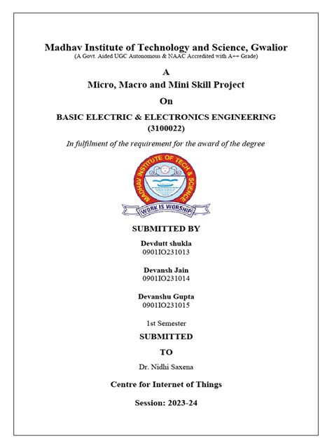 Beee Project File Pdf Inductor Capacitor