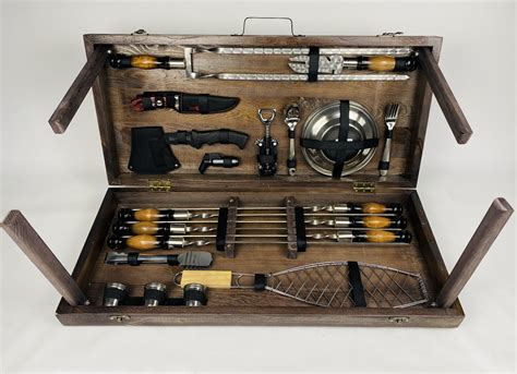 Шашличний набір набір шампурів подарунок чоловікові Оригінальний подарунок чоловіку татові Grill