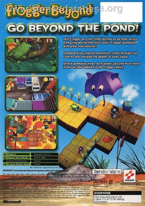 Frogger Beyond Microsoft Xbox Games Database