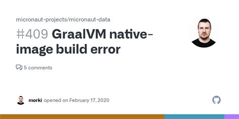 Graalvm Native Image Build Error · Issue 409 · Micronaut Projects