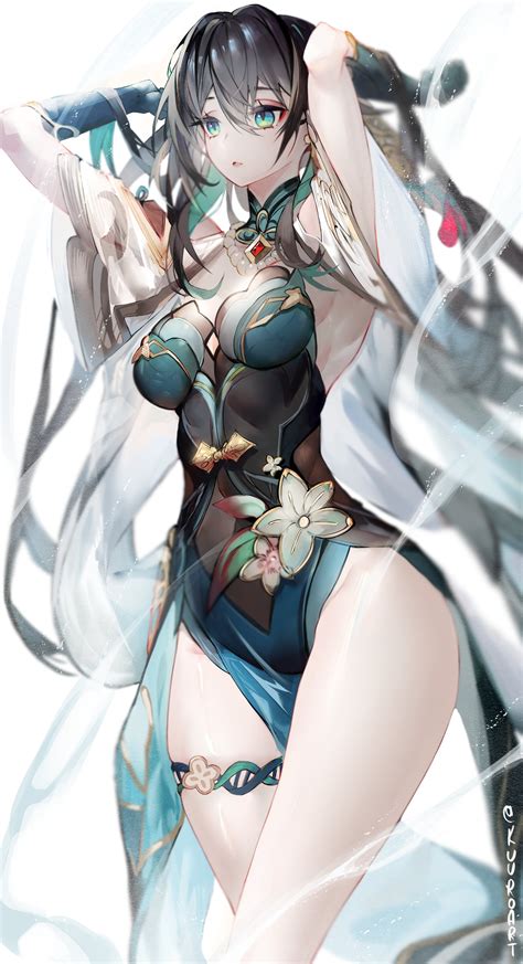 Ruan Mei Honkai And 1 More Drawn By Black Blackfallsensei Danbooru