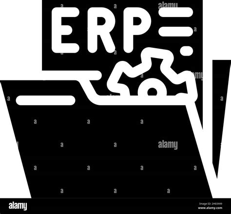 Document Erp Glyph Icon Vector Illustration Stock Vector Image And Art