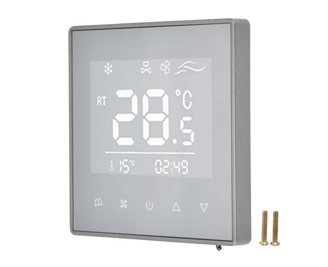Digital Thermostat Lcd Display Touchscreen Smart Air Conditioning Temperature Controller For