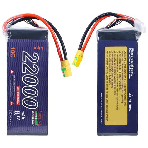 Ep Solid State Drone Battery 222v 6s 22000mah 25c For Long Hover Drone
