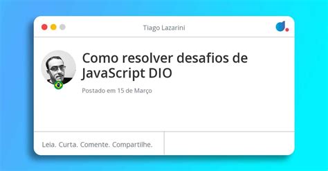 Como Resolver Desafios De JavaScript DIO