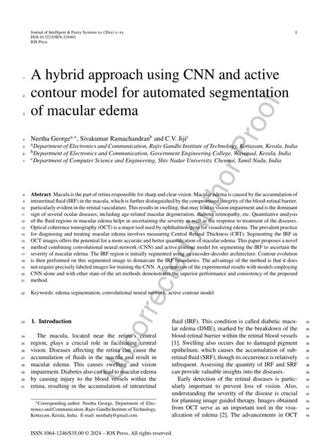 pdf a hybrid approach using cnn and active contour model for automated segmentation of macular