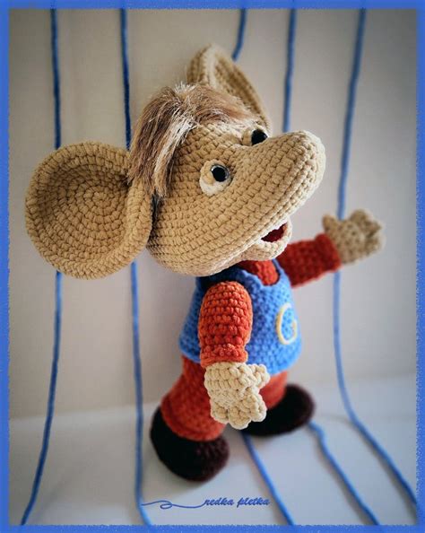 Handmade Topo Gigio Mouse Plush Micropolyester Yarn Toy 50cm Etsy