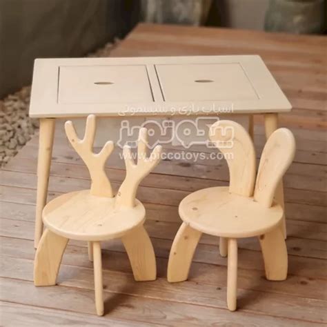 خرید میز چوبی کودک با باکس بزرگقیمت و توضیحات کامل