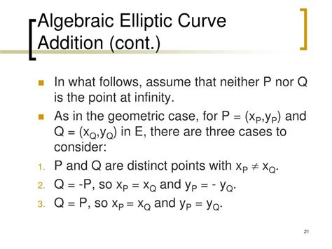 Ppt 498 Elliptic Curves And Elliptic Curve Cryptography Powerpoint