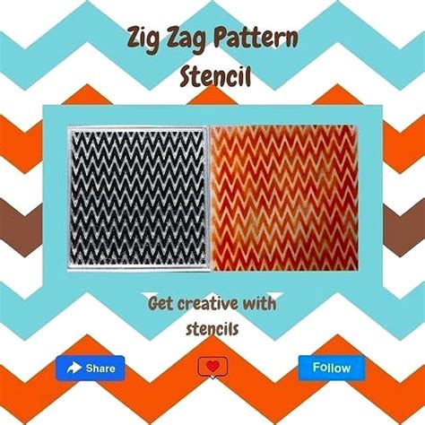 Zig Zag Pattern Stencil 3d Model