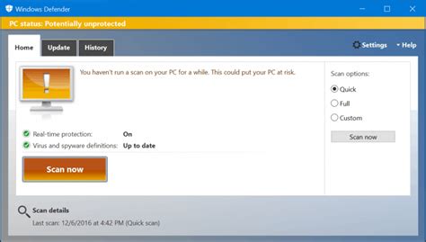 Tutorial Using Windows Defender Update Definitions And Scan For Viruses