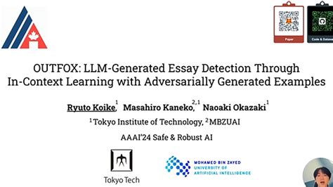 Outfox Llm Generated Essay Detection Through In Context Learning With