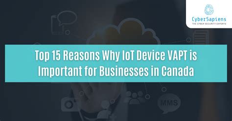 Top Reasons Why IoT Device VAPT Is Important For Businesses In Canada CyberSapiens