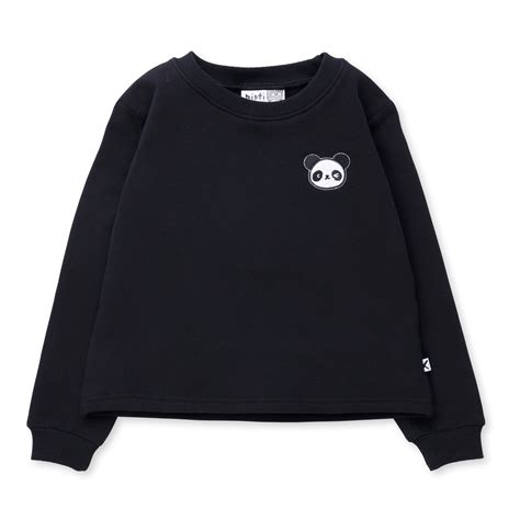 Minti Panda Patch Furry Crew Black Little Trooper Limited