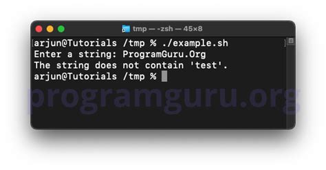 Bash Check If String Contains Substring