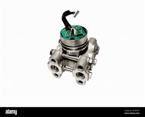 Differential Pressure Sensor In Disassembled Form Isolated On White Background Stock Photo Alamy