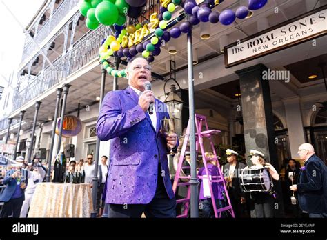 David Bilbe Is Seen During The 55th Annual Greasing Of The Poles At The Royal Sonesta New