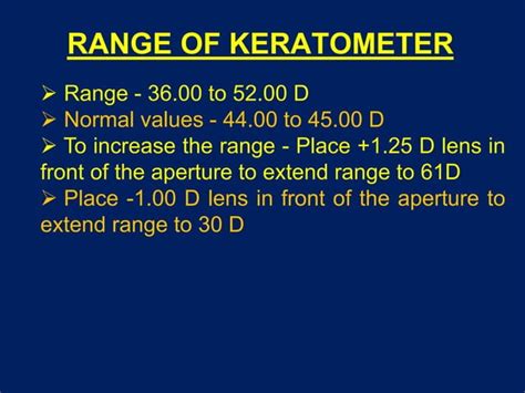 Keratometry Ppt