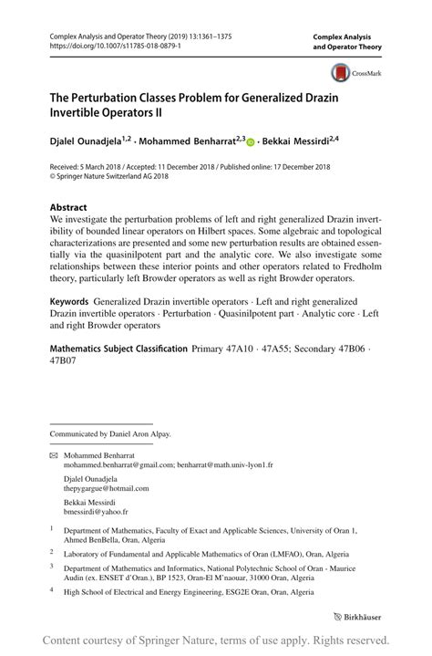 The Perturbation Classes Problem For Generalized Drazin Invertible
