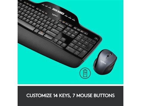 Logitech MK Wireless Keyboard And Mouse Combo Includes Keyboard And Mouse Stylish Design