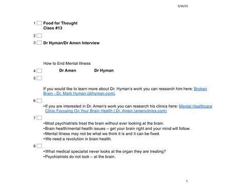 Food For Thought Class 13s Read Only 326 1 Food For Thought