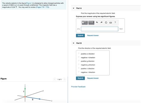 Solved The Velocity Selector In The Figure Figure Is Chegg Com