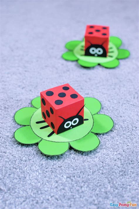 Paper Ladybug Box Craft Easy Peasy And Fun