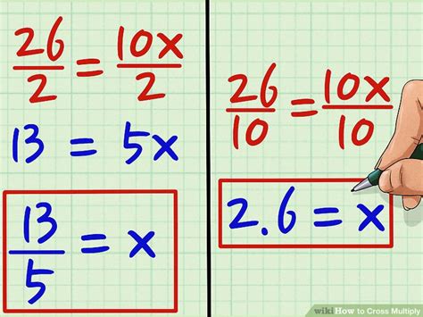 How To Cross Multiply 8 Steps With Pictures Wikihow