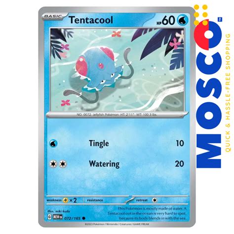 Tentacool 072165 Common Pokemon 151 Pokemon Tcg Mosco Philippines