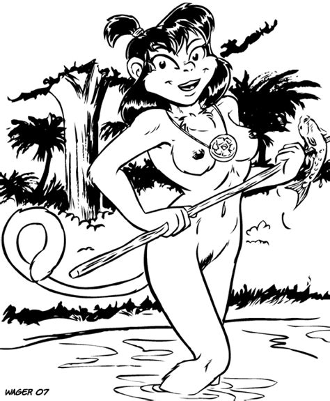 Rule 34 Anthro Baboon Black Hair Breasts Chest Tuft Completely Nude