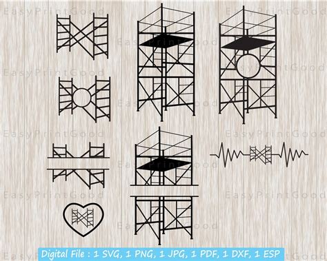 Scaffolding Bundle Svg Scaffold Builder Split Frame Scaffold Building