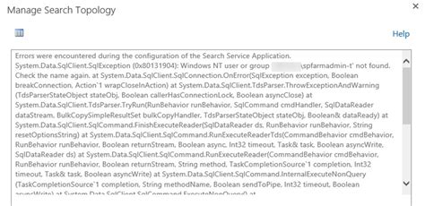 Sharepoint Search Service Wont Provision As User Not Found Archive