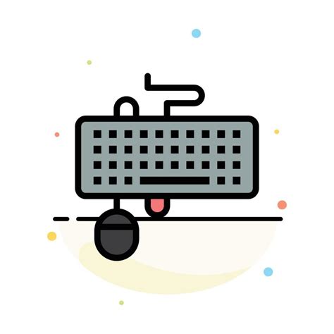 Device Interface Keyboard Mouse Obsolete Abstract Flat Color Icon Template 13120637 Vector Art