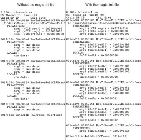 How To Always Have The Local Variables Values In A Net Callstack