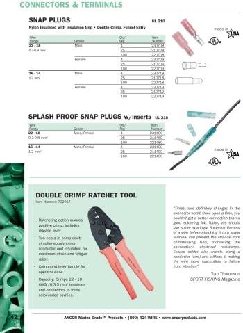 Ancor 210709 Marine Grade Electrical Nylon Insulated Double Crimp