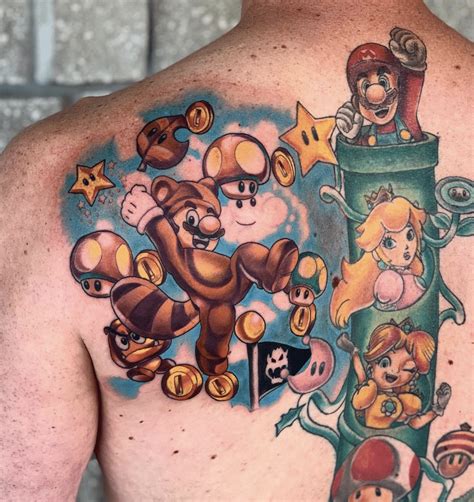 Mario Bros Tattoo Sleeve