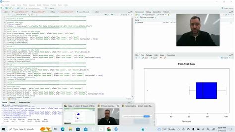 Lesson 5 Shapes Of Distributions With R Studio Youtube