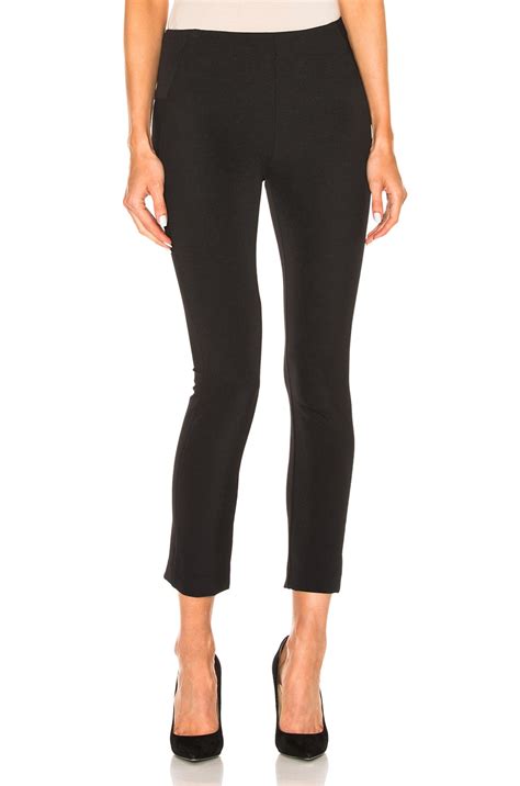 Veronica Beard Zip Back Scuba Pant In Black Fwrd