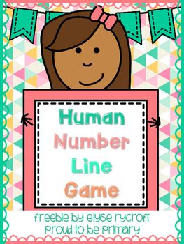 Number Line Math Game By Proud To Be Primary TPT