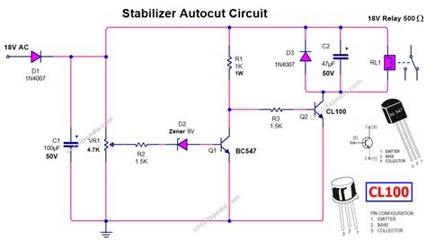 Circuit Diagram Voltage Stabilizer Stabilizer Kva