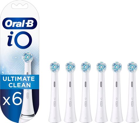 Oral B Io Ultimate Clean Harjaspää Valkoinen 6 Kpl