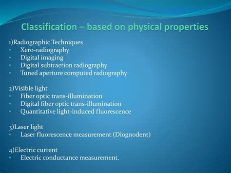 Contemporary Methods Of Caries Detection Pptx